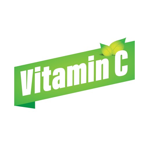 100 percent natural food green sign Royalty Free Vector