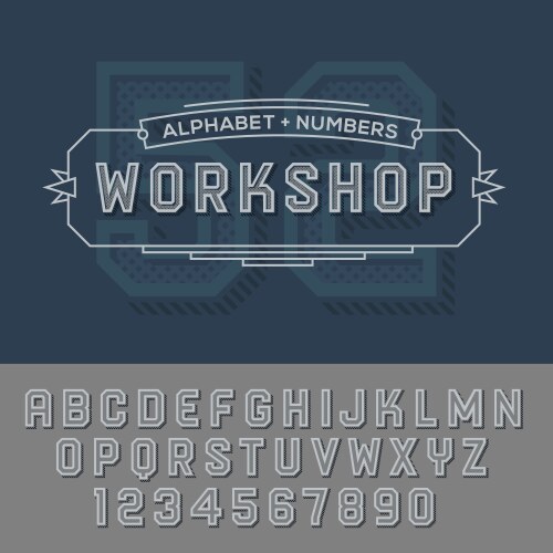 Alphabet in style of the artist vincent van gogh Vector Image