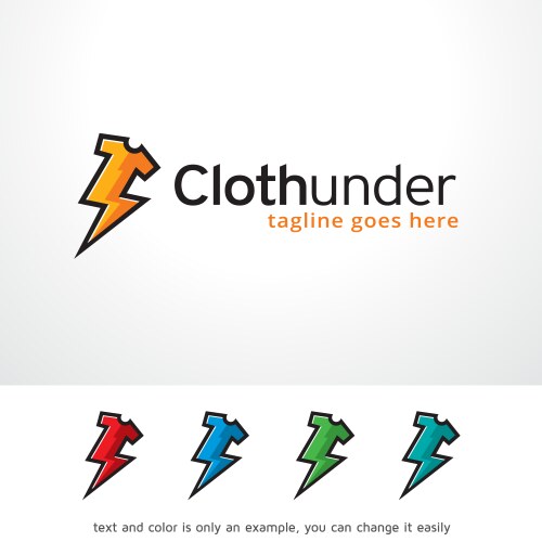 Logo for clothing t shirt company Royalty Free Vector Image