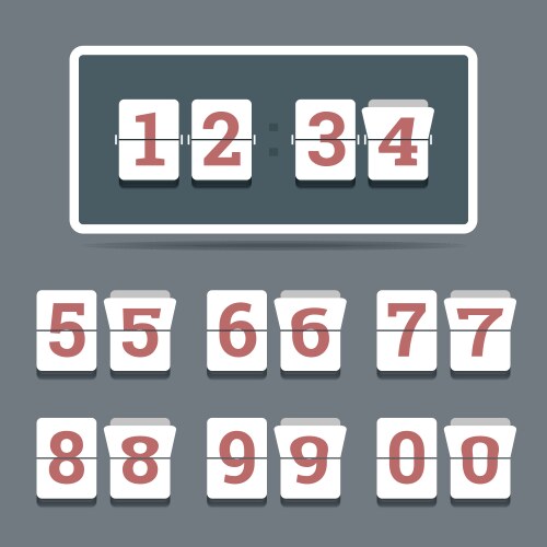 Clock Numbers Vector Images (over 57,000)