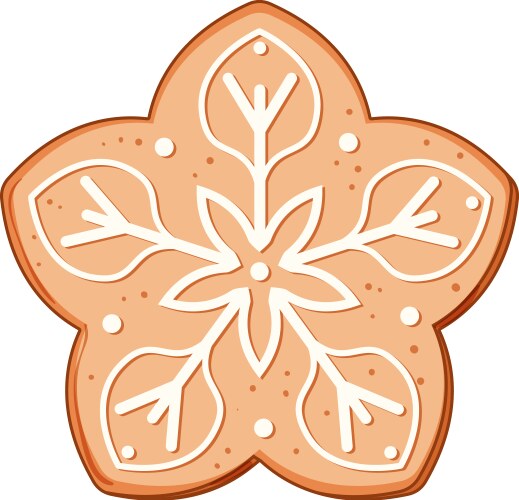 Biscuit gingerbread cartoon Royalty Free Vector Image