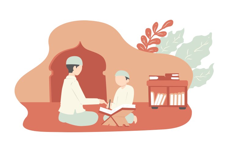 Quran Reciting Vector Images (over 220)