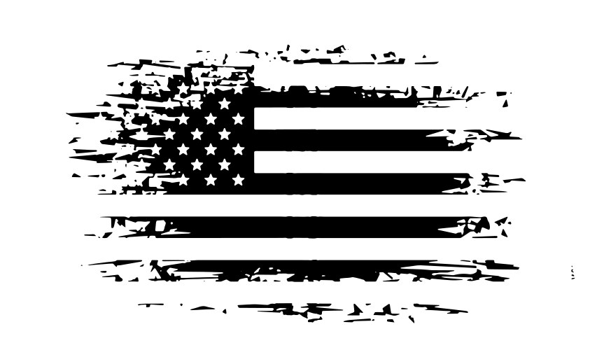 Distressed American Flag Splash Royalty Free Vector Image