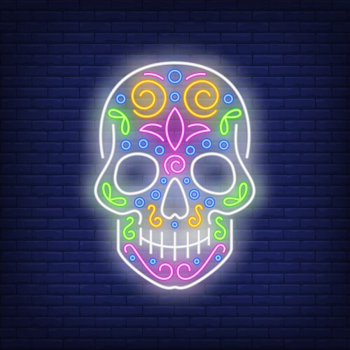 Mexico neon label Royalty Free Vector Image - VectorStock