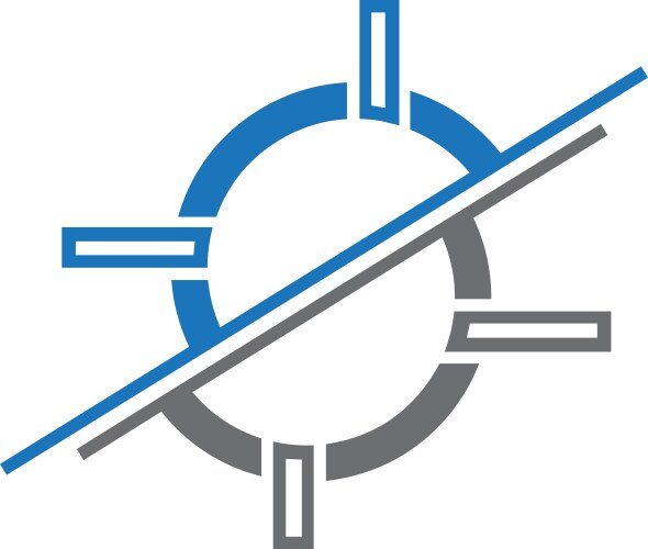 Crime logo design template Royalty Free Vector Image