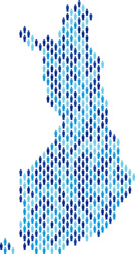 Finland Population Map Vector Images (39)