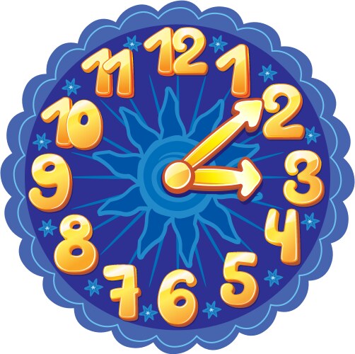Colorful numbers for children Royalty Free Vector Image