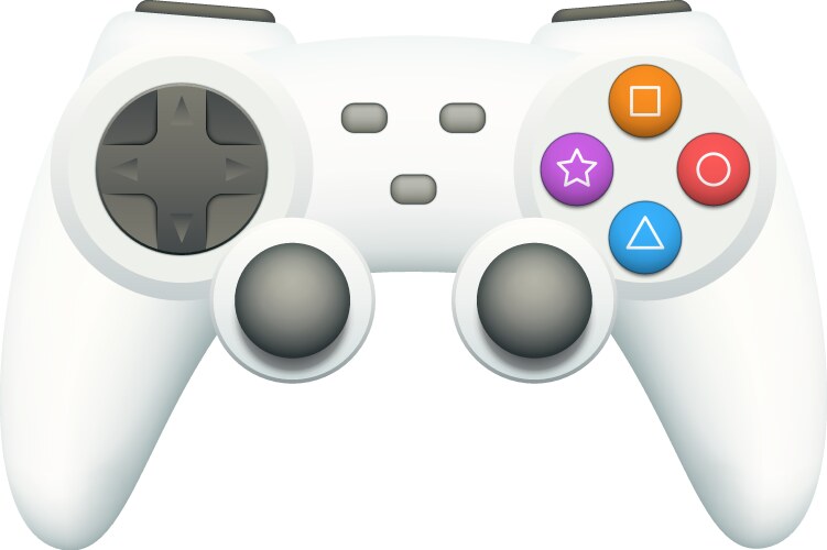 3d detailed of gamepad controller Royalty Free Vector Image