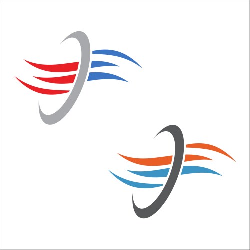 Heating and cooling arrows set Royalty Free Vector Image