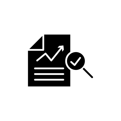 Overview icon isolated on white background Vector Image