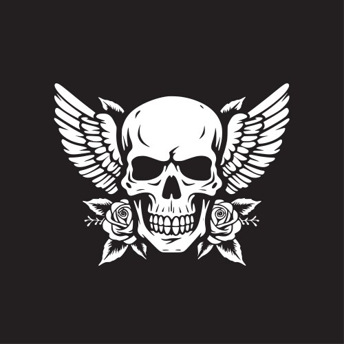 Death - minimalist and simple silhouette Vector Image