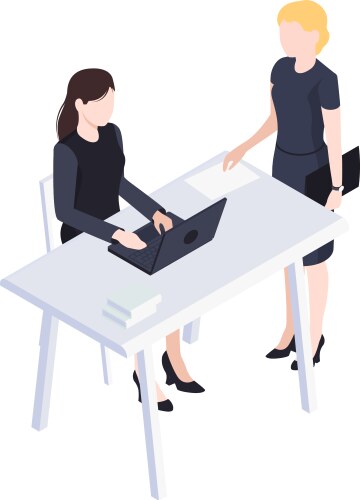 Office woman icon Royalty Free Vector Image - VectorStock