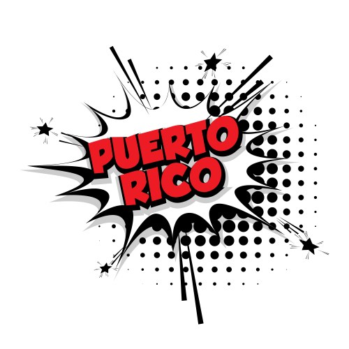 Puerto rico infographic map Royalty Free Vector Image