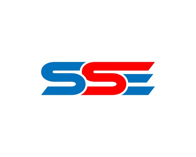 Creative elegant monogram sse logo Royalty Free Vector Image