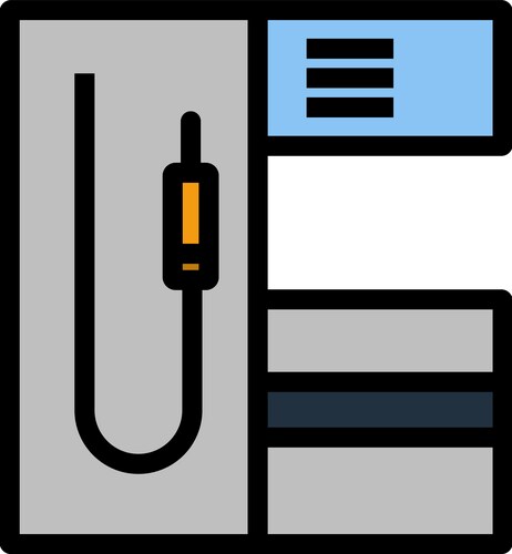 Fuel station icon Royalty Free Vector Image - VectorStock