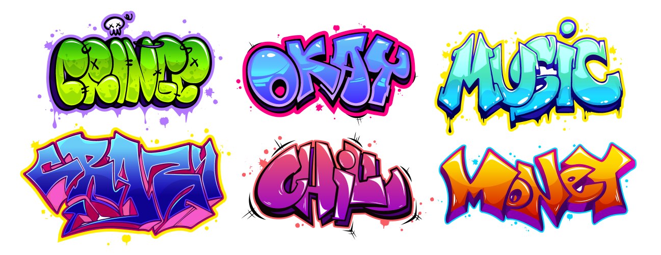 Money Graffiti Font Vector Images (over 120)