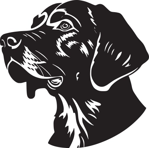Labrador retriever - minimalist and flat logo Vector Image