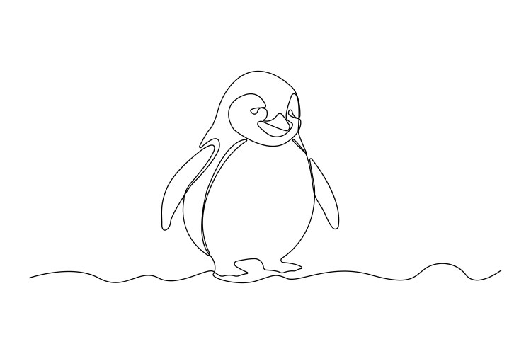 Penguin Line Art Vector Images (over 2,000)