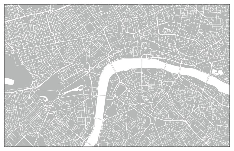Black and white city map london Royalty Free Vector Image