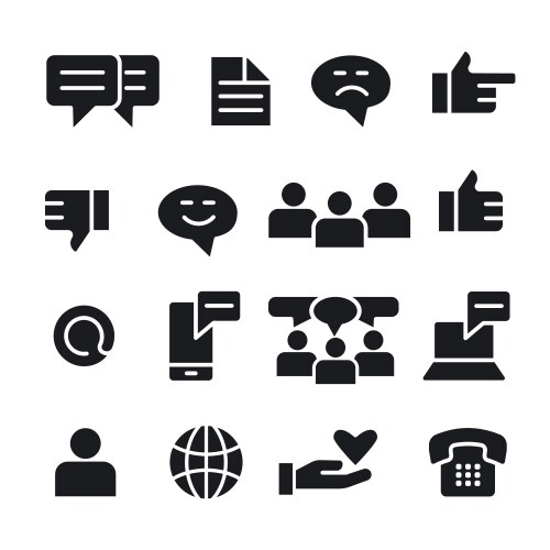 Website communication icon Royalty Free Vector Image