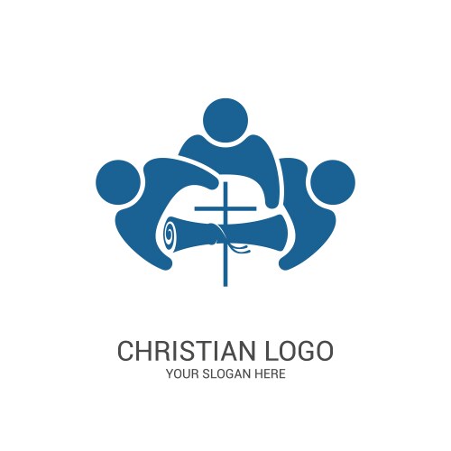 Hand drawn jesus christ lettering text on white Vector Image