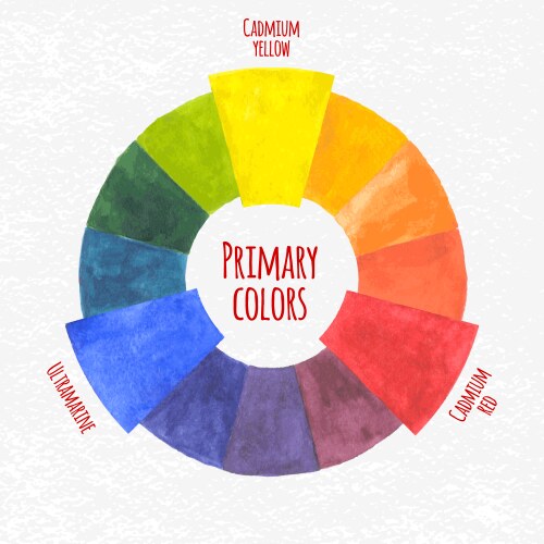 Color wheel 12 colors with 20 percent step Vector Image