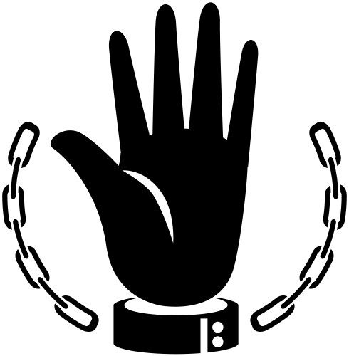 Chain of slavery Royalty Free Vector Image - VectorStock