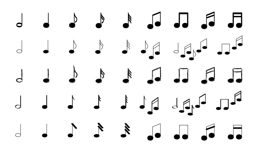 Half Note Vector Images (over 6,200)