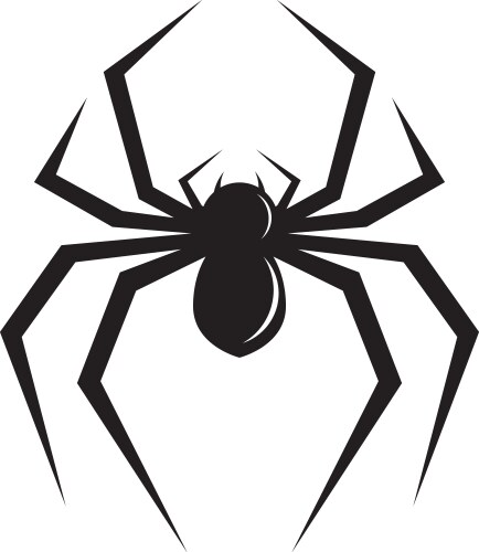 Spider symbol icon design Royalty Free Vector Image