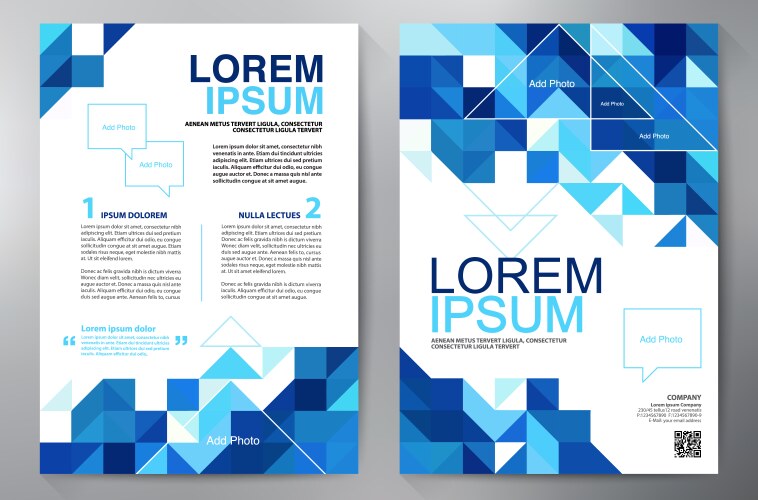 Brochure design template Royalty Free Vector Image