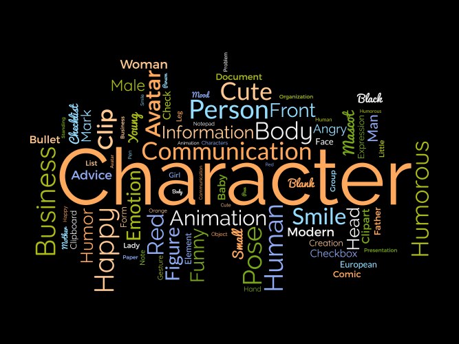 Black Background Word Cloud Vector Images (over 8,700)