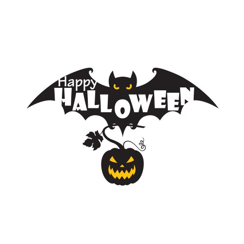 Emblem flying bat Royalty Free Vector Image - VectorStock
