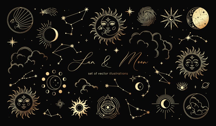 Sun Moon Vector Images (over 74,000)