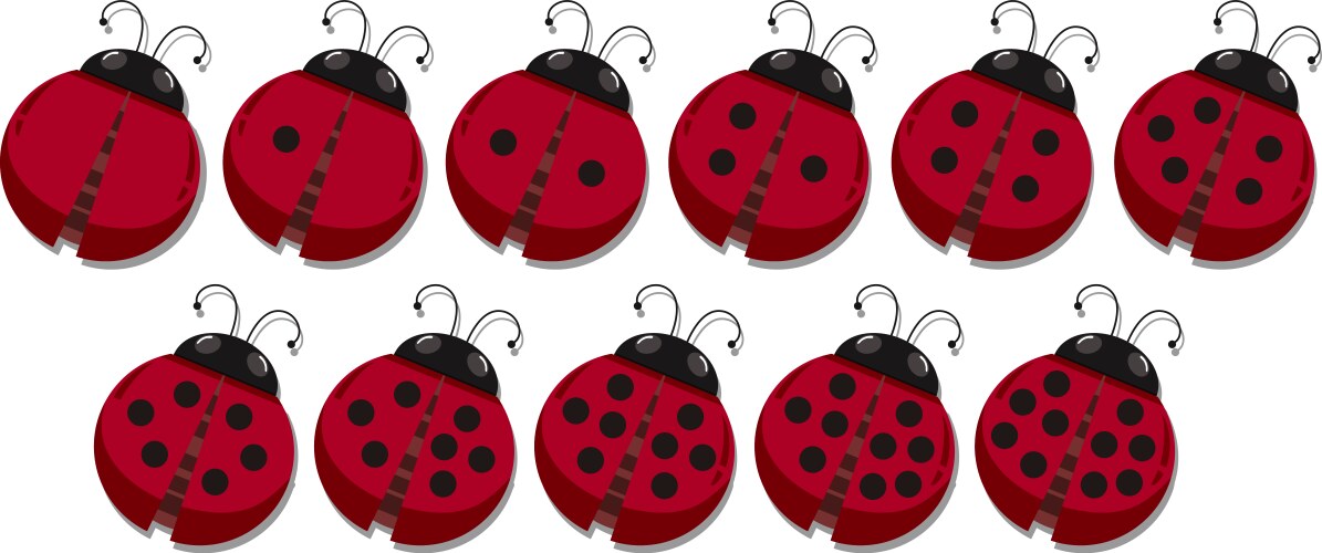 Insect math number worksheet Royalty Free Vector Image