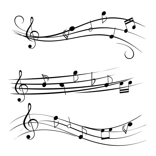 Music Notes Wavy Vector Images (over 350)