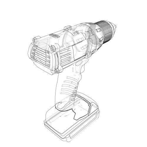 Electric winch drawings Royalty Free Vector Image
