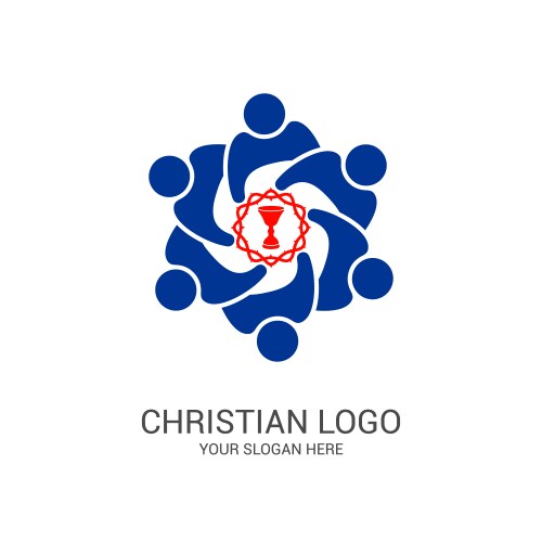 Unity believers in jesus christ Royalty Free Vector Image