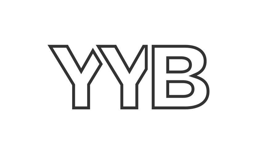 Vjy logo design template with strong and modern Vector Image