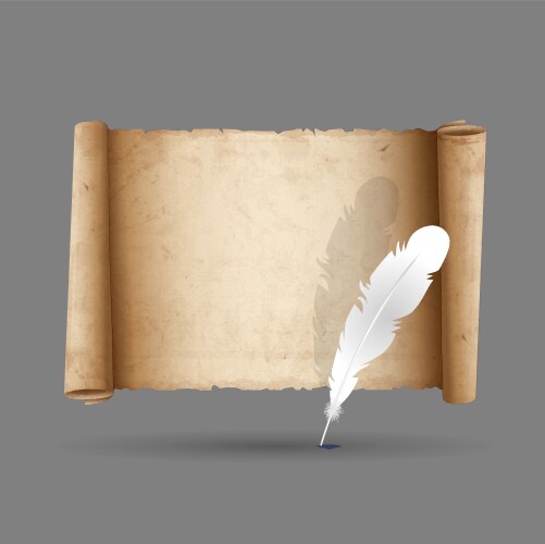 Ancient scroll Royalty Free Vector Image - VectorStock