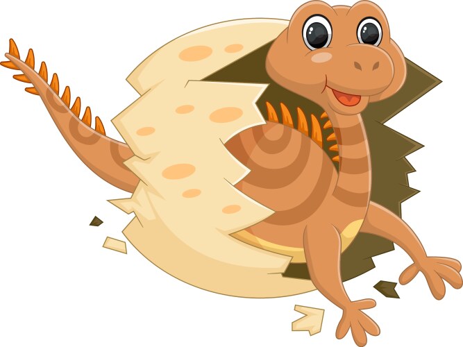 Baby Dinosaur Hatching Vector Images (over 480)