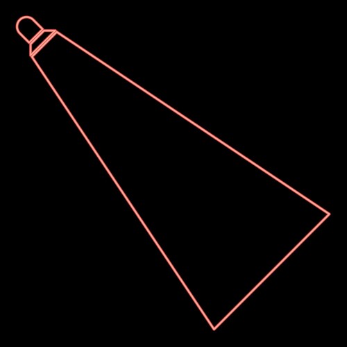 Floodlight light effects searchlight lamp Vector Image