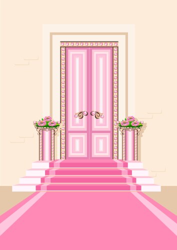 Old door Royalty Free Vector Image - VectorStock