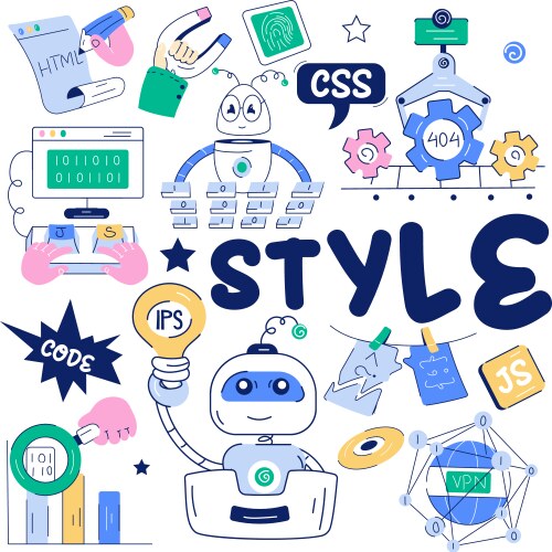 Programming pattern depicting software coding web Vector Image