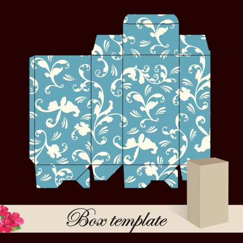 Gift box template Royalty Free Vector Image - VectorStock
