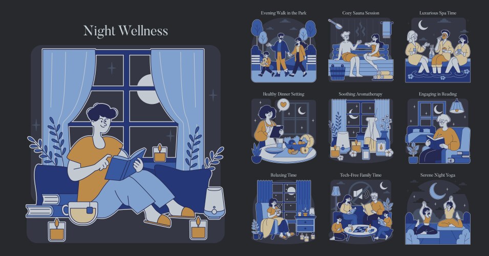 Evening Walk Vector Images (over 1,200)