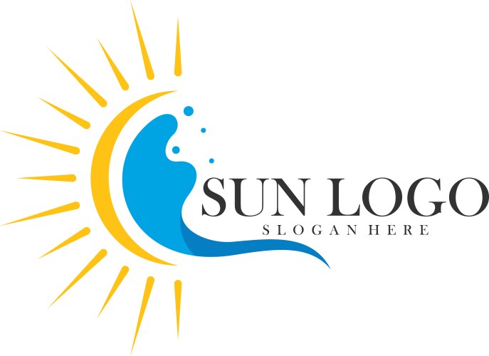Love sun logo Royalty Free Vector Image - VectorStock