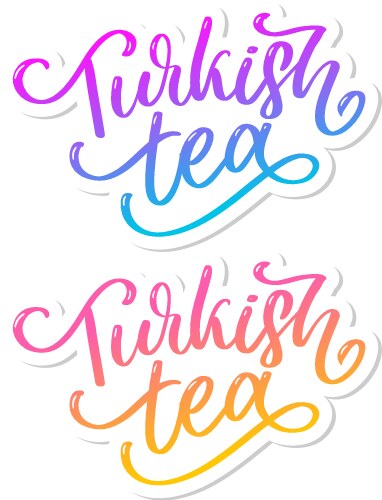Turkish traditions of tea ceremony time Royalty Free Vector