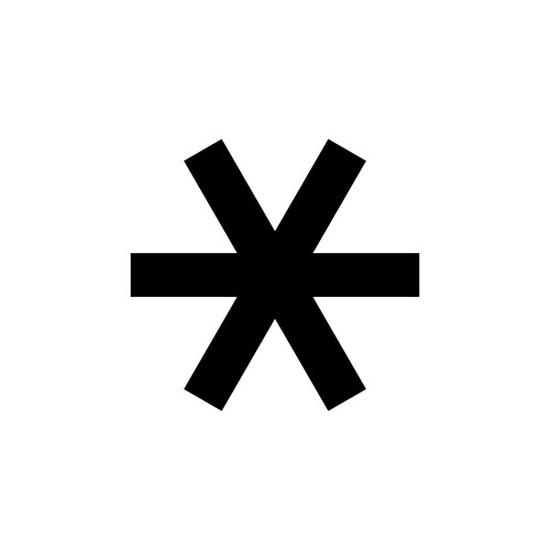 Asterisk icon set password or passcode asterisk Vector Image