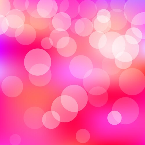Lights orange and pink background with bokeh Vector Image