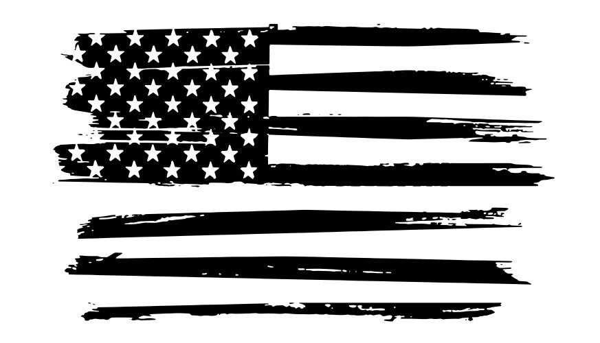 Distressed American Flag Splash Royalty Free Vector Image